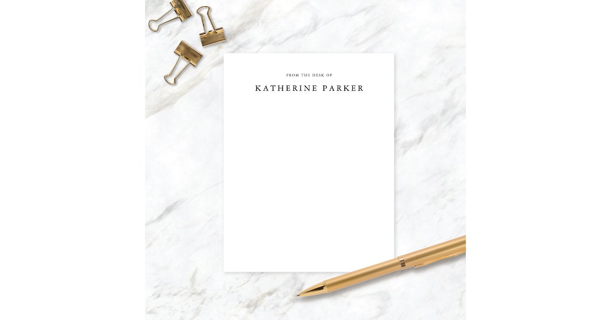Classic & Elegant Personal Stationery Note Cards | Zazzle
