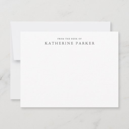 Classic & Elegant Personal Stationery Note Cards | Zazzle