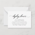 Classic Elegant Script Bridal Baby Display Shower Note Card | Zazzle