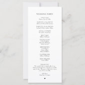 Classic Elegant Script Front Back Wedding Program | Zazzle