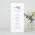 Classic Elegant Script Front Back Wedding Program | Zazzle
