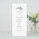 Classic Elegant Script Front Back Wedding Program | Zazzle