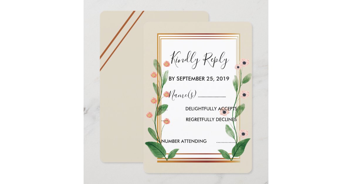 Classic & Elegant Sophisticated RSVP Invitation | Zazzle
