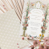 Classic Enchanted Garden Wedding Invitation | Zazzle