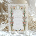 Classic Enchanted Garden Wedding Invitation | Zazzle