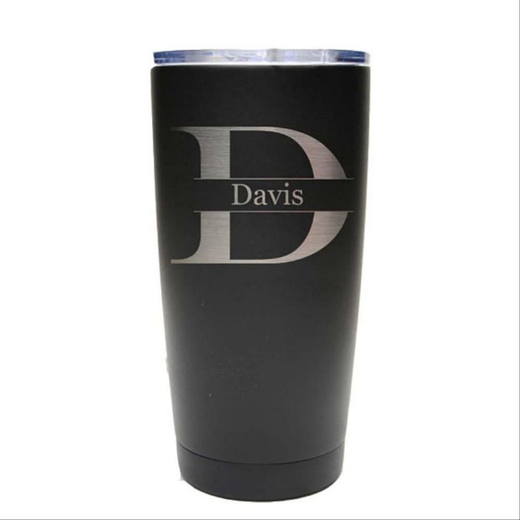 Classic Engraved Stamped Monogram 20 oz. Tumbler | Zazzle