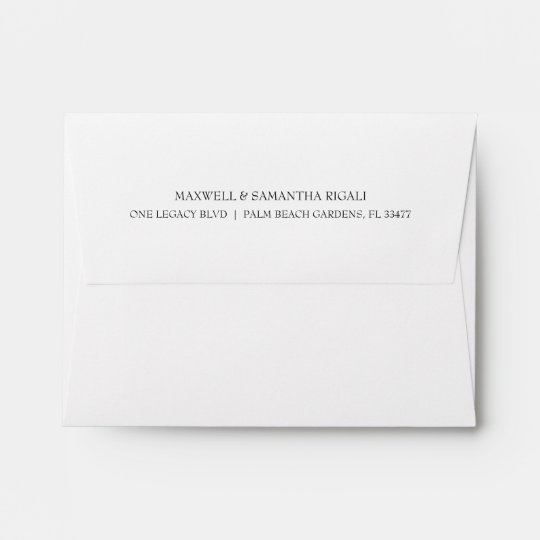 Classic Envelope with Return Address Printing | Zazzle.com