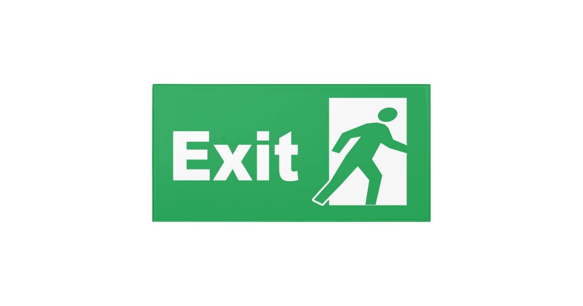 Classic Exit Sign | Zazzle