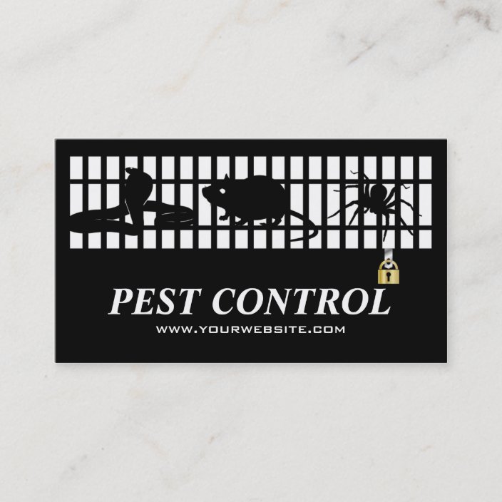 Classic Exterminator Pest Control Iron Grating Business Card | Zazzle.com