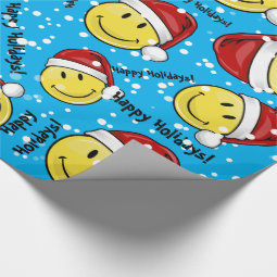 Classic Face Holiday Style Wrapping Paper | Zazzle
