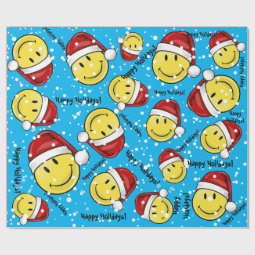 Classic Face Holiday Style Wrapping Paper | Zazzle