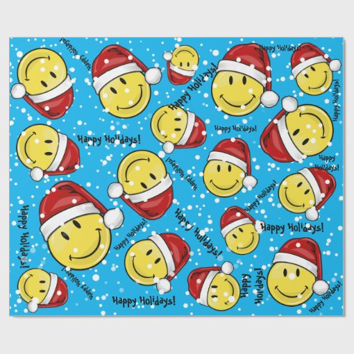 Classic Face Holiday Style Wrapping Paper | Zazzle