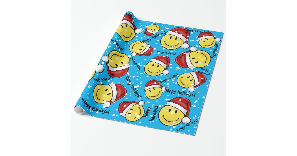 Classic Face Holiday Style Wrapping Paper | Zazzle