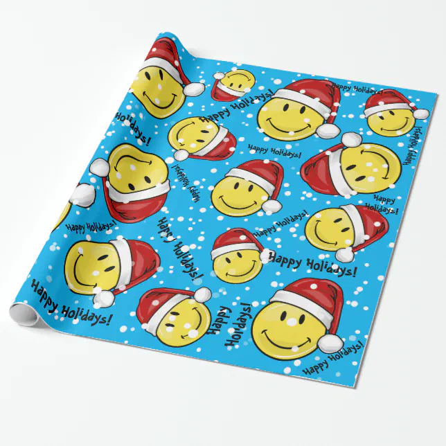 Classic Face Holiday Style Wrapping Paper | Zazzle