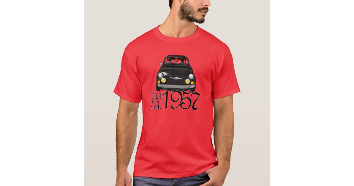 Classic Fiat 500 t-shirt | Zazzle