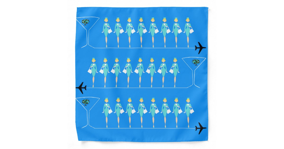 Classic Flight Attendant Bandana | Zazzle