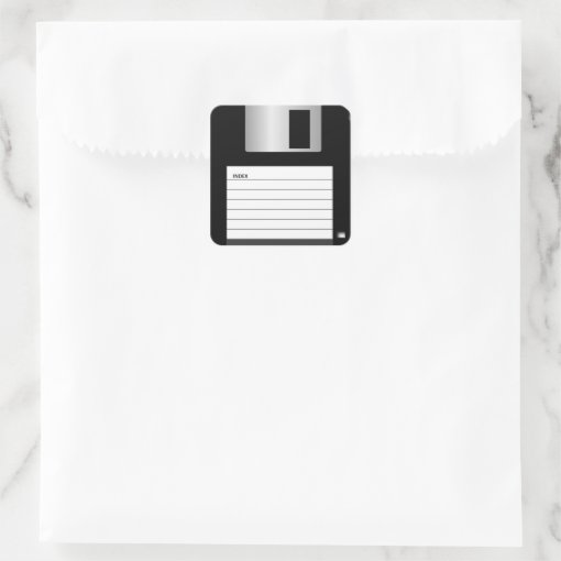 Classic Floppy Disk Sticker | Zazzle