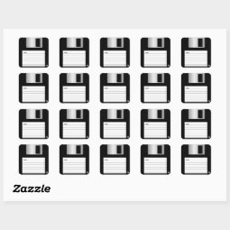Classic Floppy Disk Sticker | Zazzle