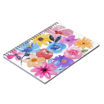 Classic Floral Notes Spiral Notebook/Journal Notebook | Zazzle