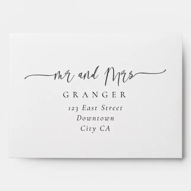 Classic font Wedding Envelope | Zazzle