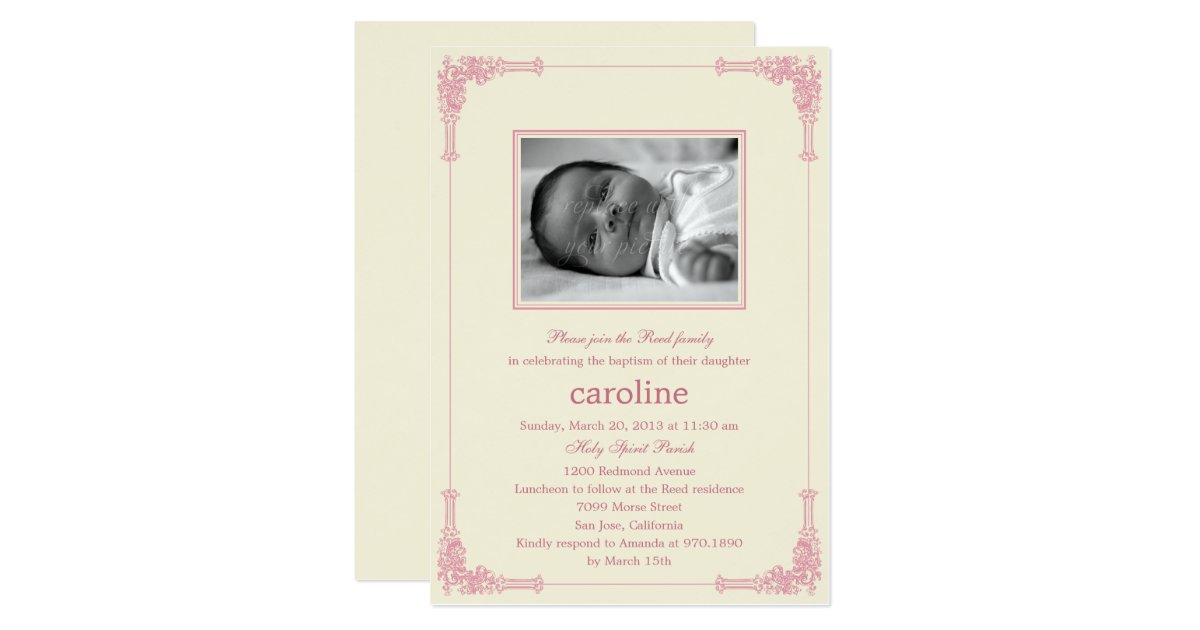 Baptism Invitation Frames