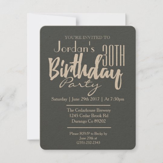 Classic Gender Neutral Birthday Party Invitation | Zazzle.com