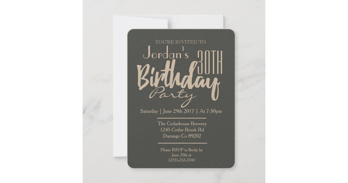 Classic Gender Neutral Birthday Party Invitation | Zazzle