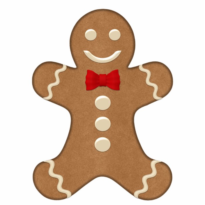 Classic Gingerbread Man Holiday Cutout | Zazzle.com