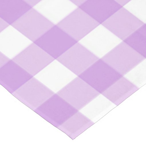 Classic Gingham Check Plaid Pattern Lilac Tablecloth | Zazzle