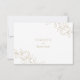 Classic Gold Greenery Wedding Entree Response Card | Zazzle