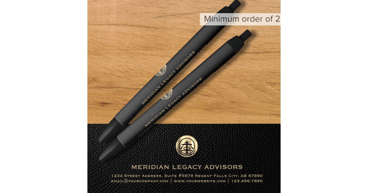 Classic Gold Logo Ink Pen | Zazzle