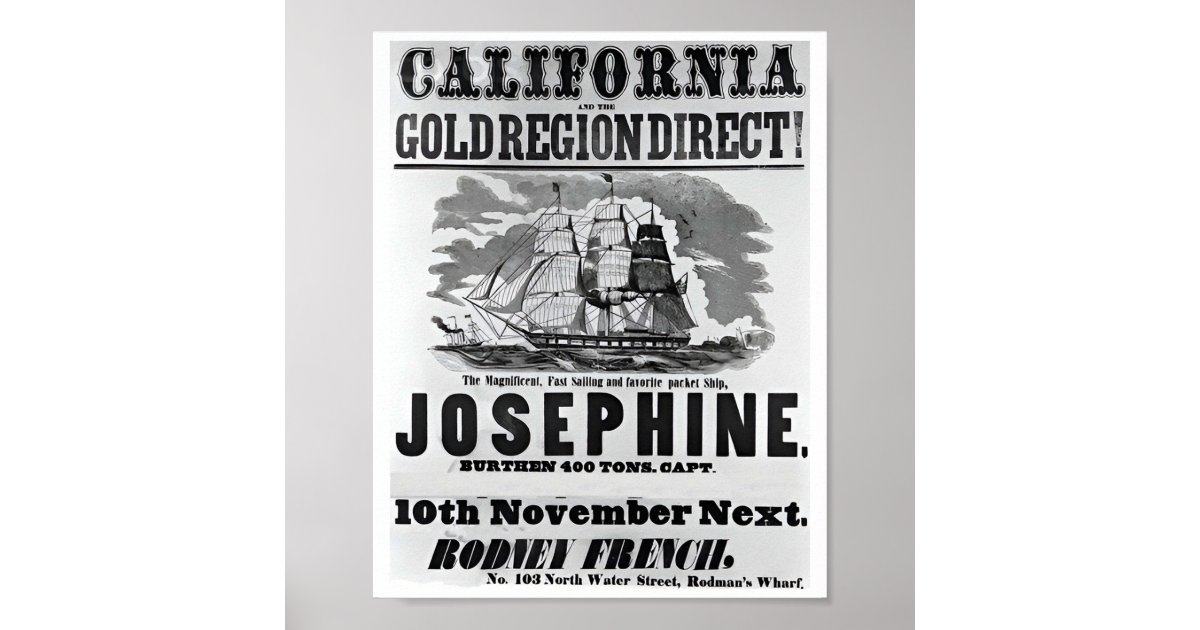 Classic Gold Rush Posters | Zazzle
