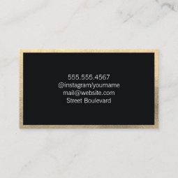 Classic Gold Trim with Monogram Business Card | Zazzle
