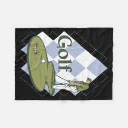 Classic Golf Fleece Blanket | Zazzle