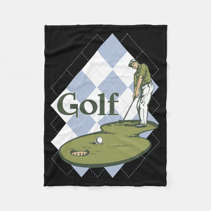 Classic Golf Fleece Blanket | Zazzle