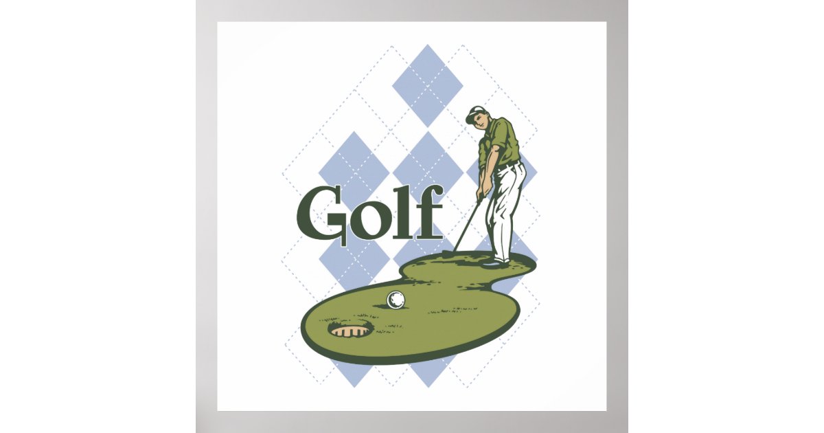Classic Golf Poster | Zazzle