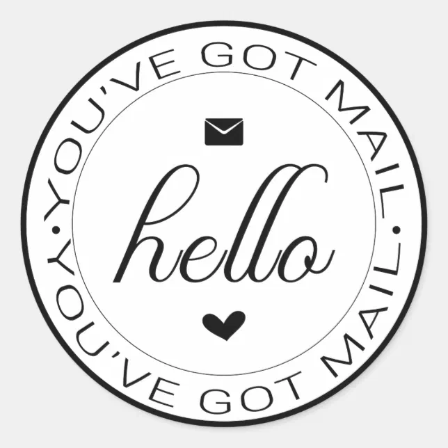 Classic Got Mail Sticker | Zazzle
