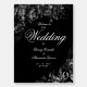 Classic Gothic Black Wedding Welcome Sign | Zazzle