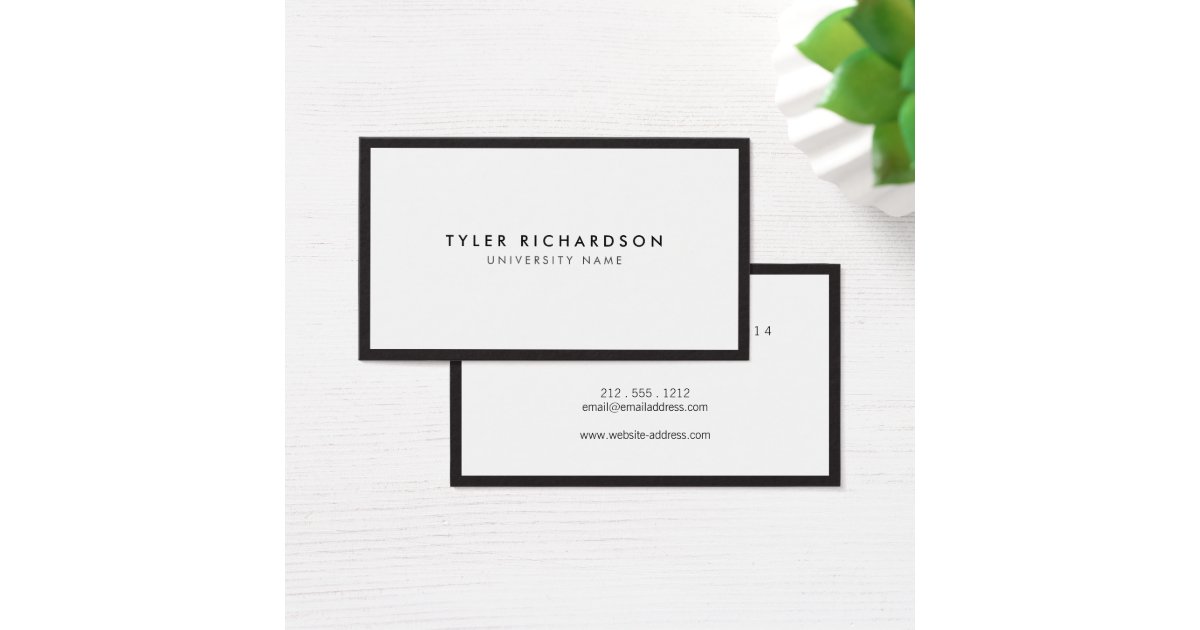 Classic Graduate Student Business Card | Zazzle Classic Graduate Student Business Card | Zazzle
