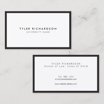 Classic Graduate Student Business Card | Zazzle