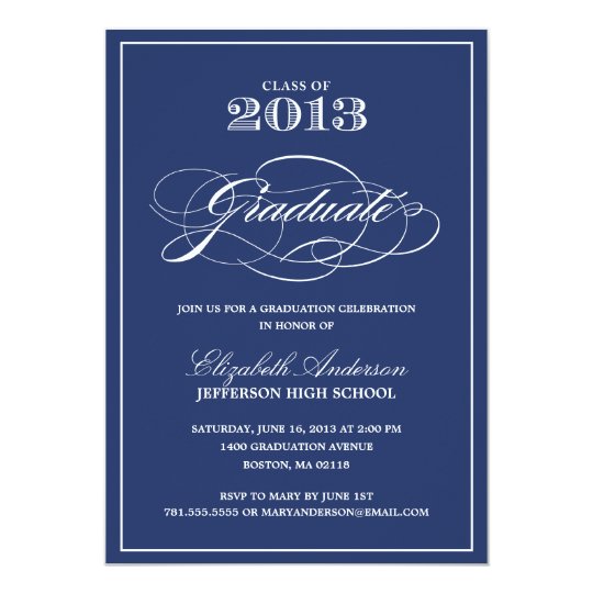 Classic Graduation Invitation | Zazzle.com