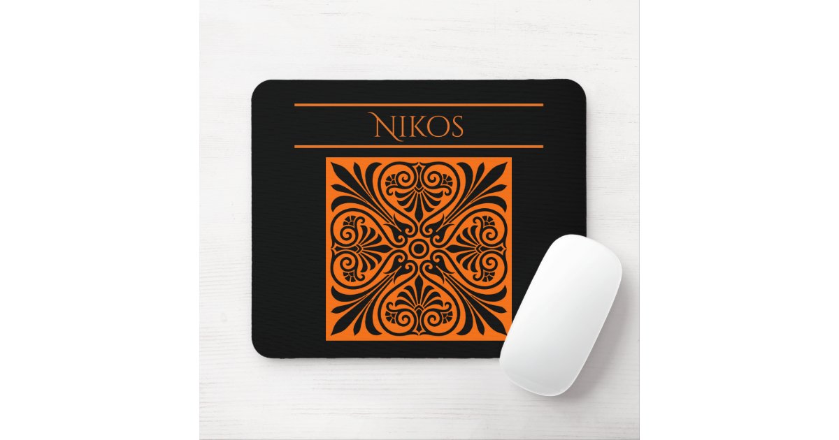 Classic Greek Inspired Personalized Mouse Pad | Zazzle