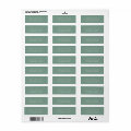 Classic Green and White Return Address Labels | Zazzle