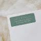 Classic Green and White Return Address Labels | Zazzle
