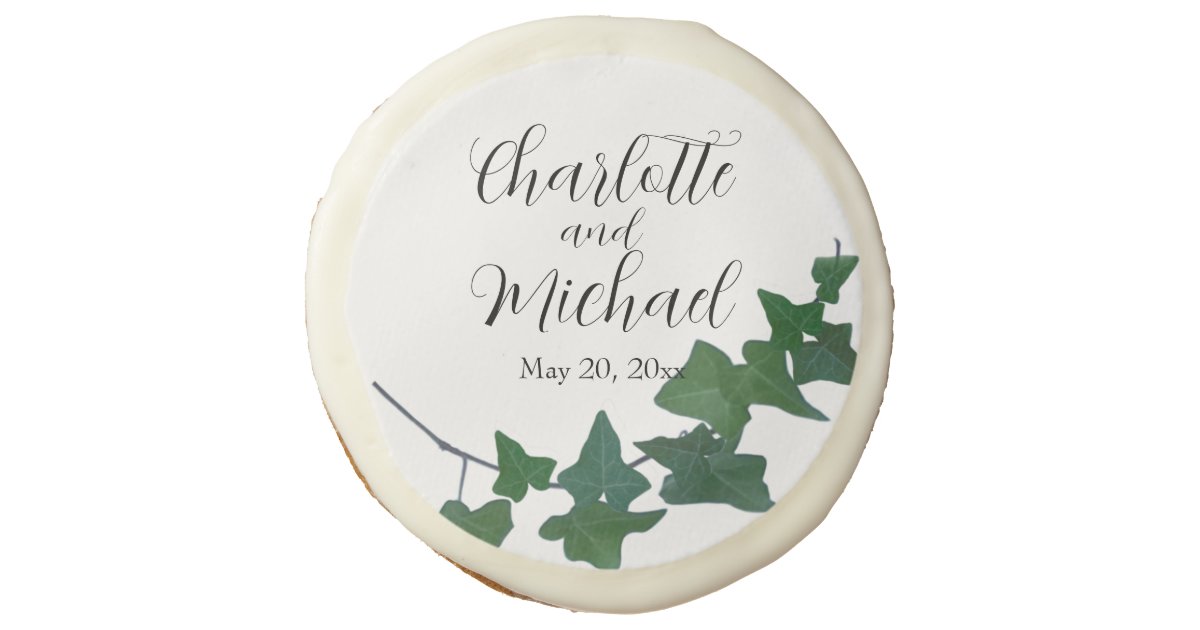 Classic Green English Ivy Sugar Cookie | Zazzle