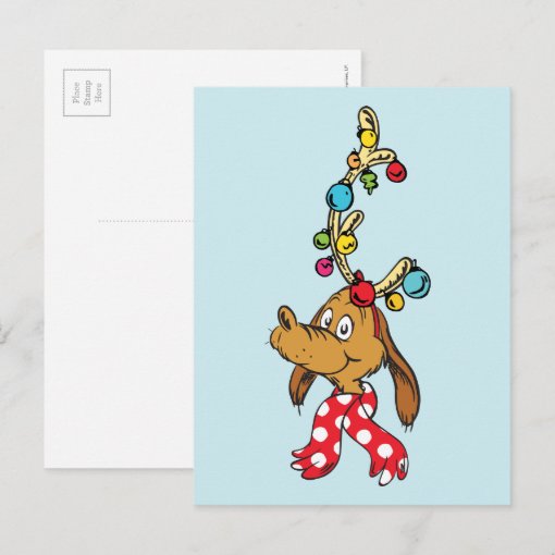 Classic Grinch | Max - Happy Wholidays Holiday Postcard | Zazzle