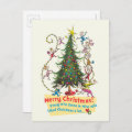 Classic Grinch | Merry Christmas! Holiday Postcard | Zazzle