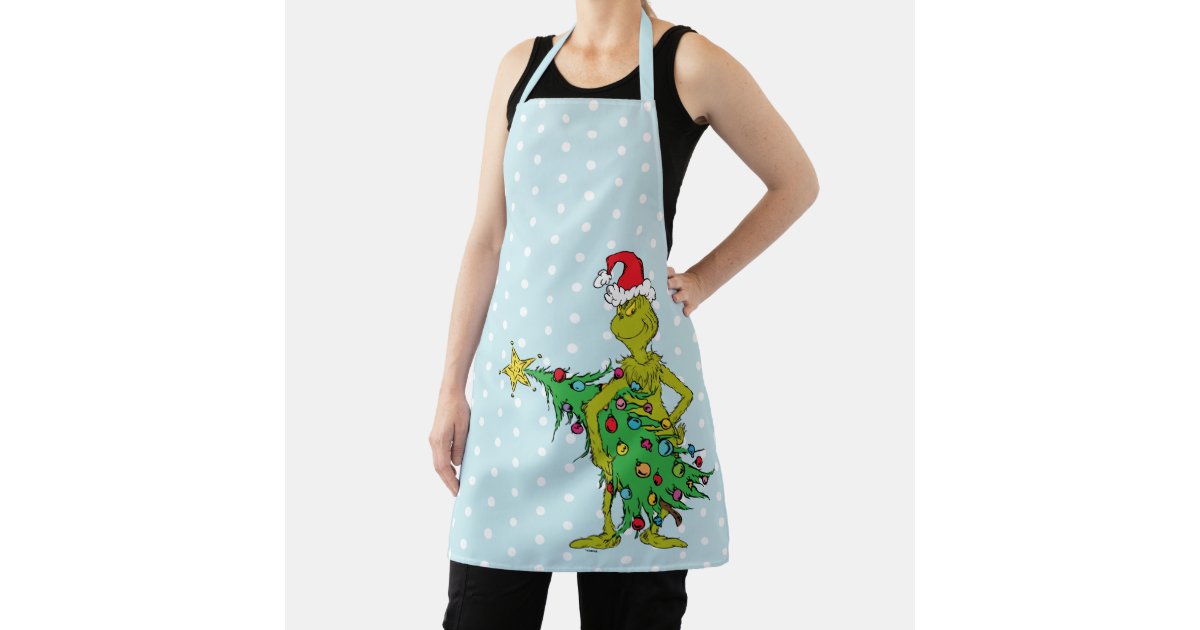 Classic Grinch | Naughty Apron | Zazzle