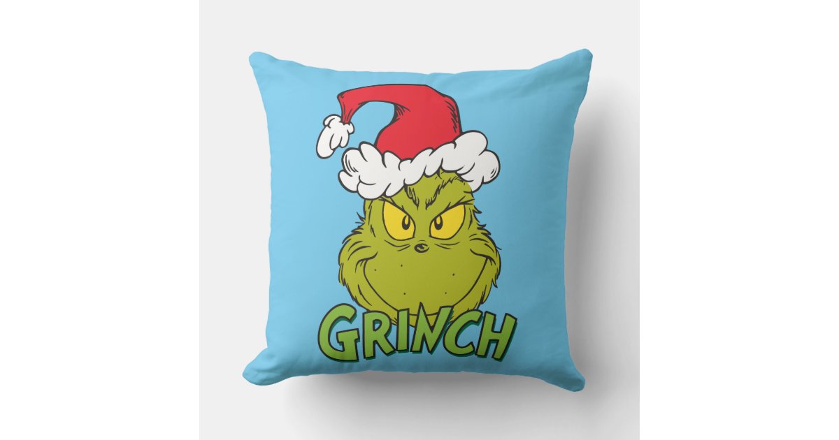 Classic Grinch | Naughty or Nice Throw Pillow | Zazzle