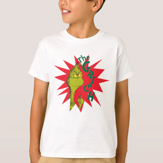 Classic Grinch | Red Starburst T-Shirt | Zazzle